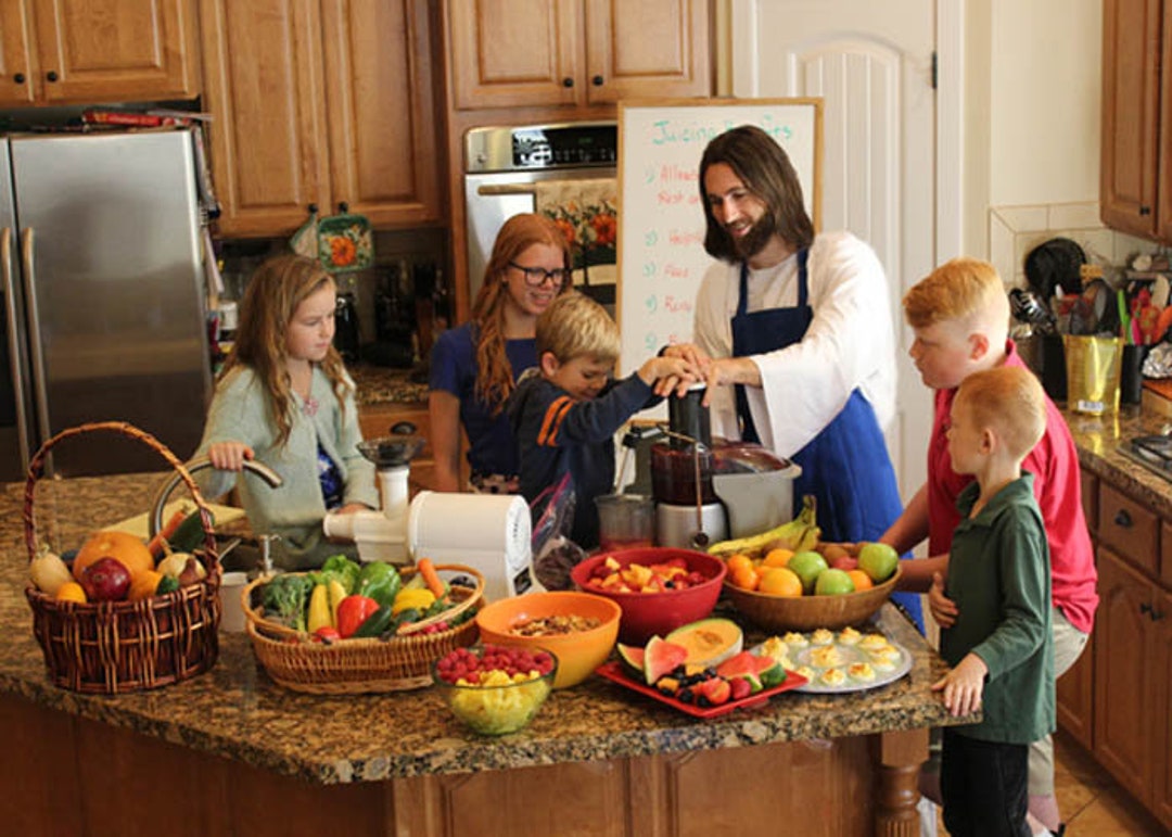 Christ Helping in the Kitchen - Etsy