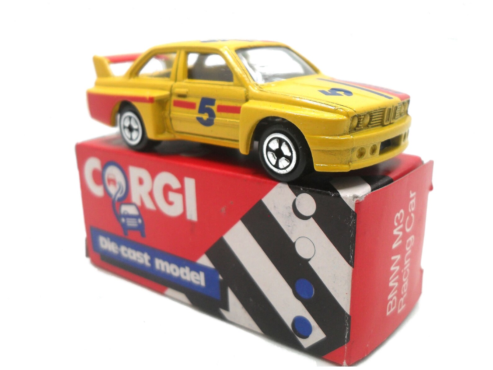 1980s Vintage Corgi Juniors BMW M3 Racing Car. Toy Collectible. Made in ...