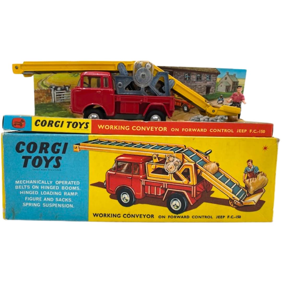 1960s Vintage Corgi 64 Conveyor on Jeep. Toy Collectible. Made in ...