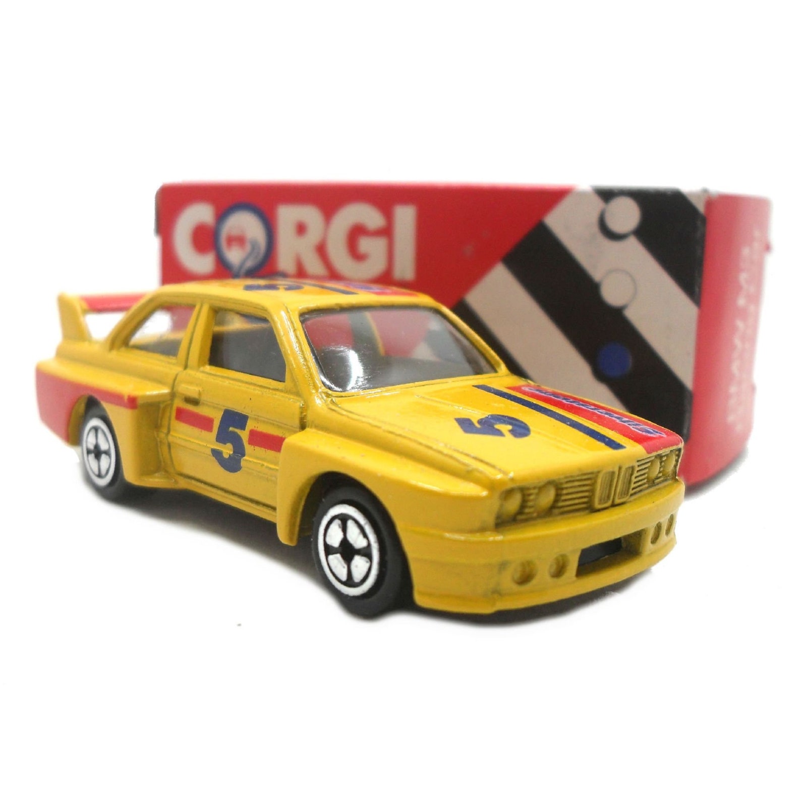 1980s Vintage Corgi Juniors BMW M3 Racing Car. Toy Collectible. Made in ...