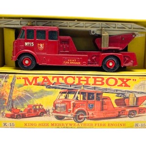 1960s Vintage Matchbox King Size K-15 Merryweather Fire Engine. Toy ...
