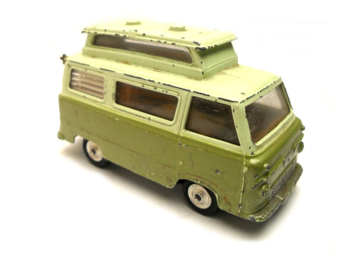 1960s Vintage Corgi 420 Ford Thames Airbourne Caravan Toy Collectible ...