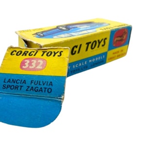 1960s Vintage Corgi 332 Lancia Fulvia Sports Zagato.toy Collectible ...