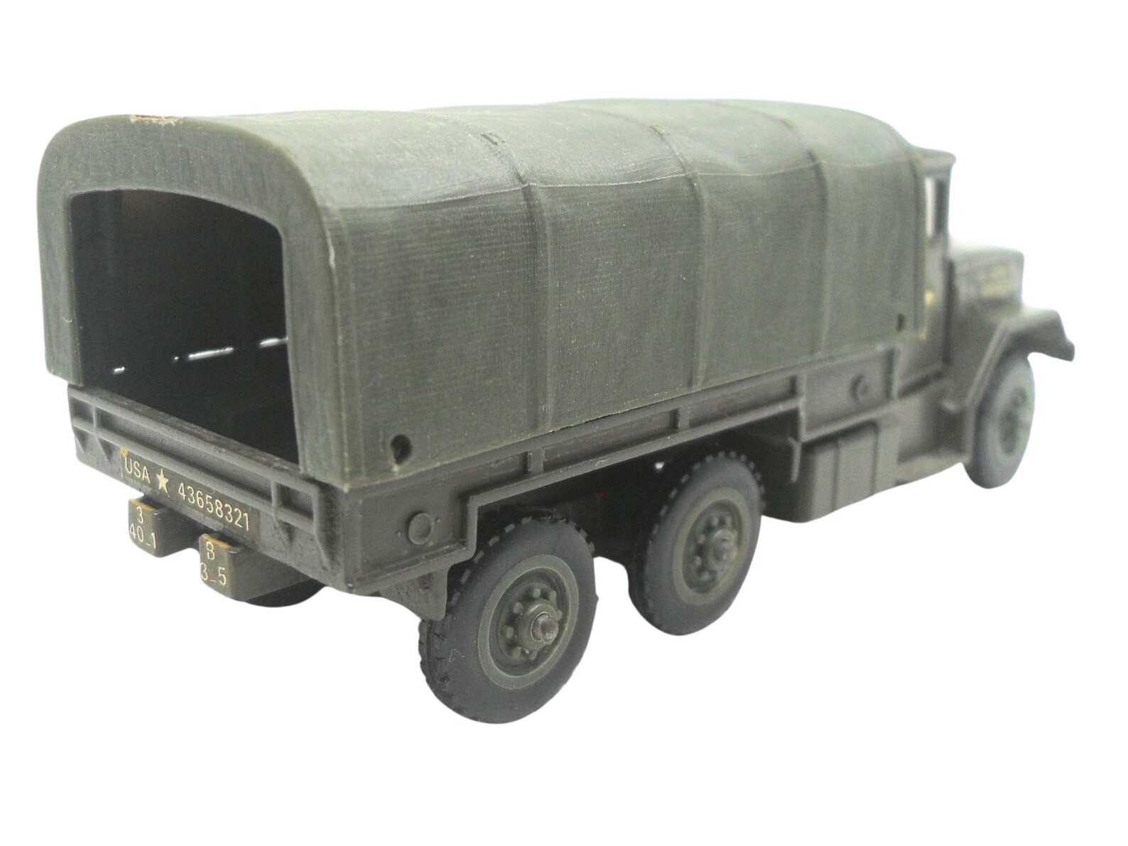 1970s Vintage Solido 245 Military Kaiser M34 6x6 Jeep. Scale 1:50. Toy ...
