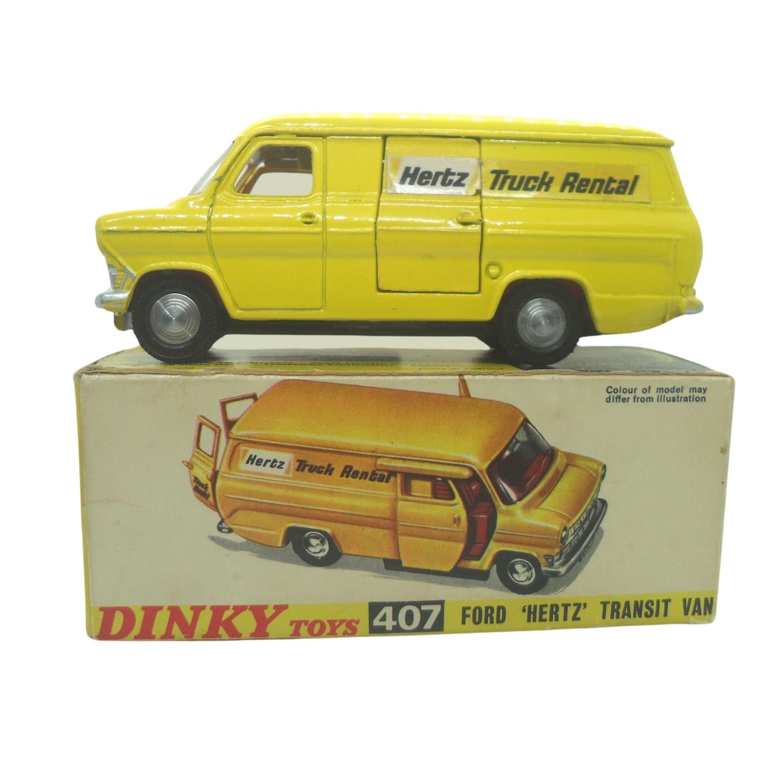 1970s Vintage Dinky 407 Ford Transit Van - "hertz". Toy Collectible ...