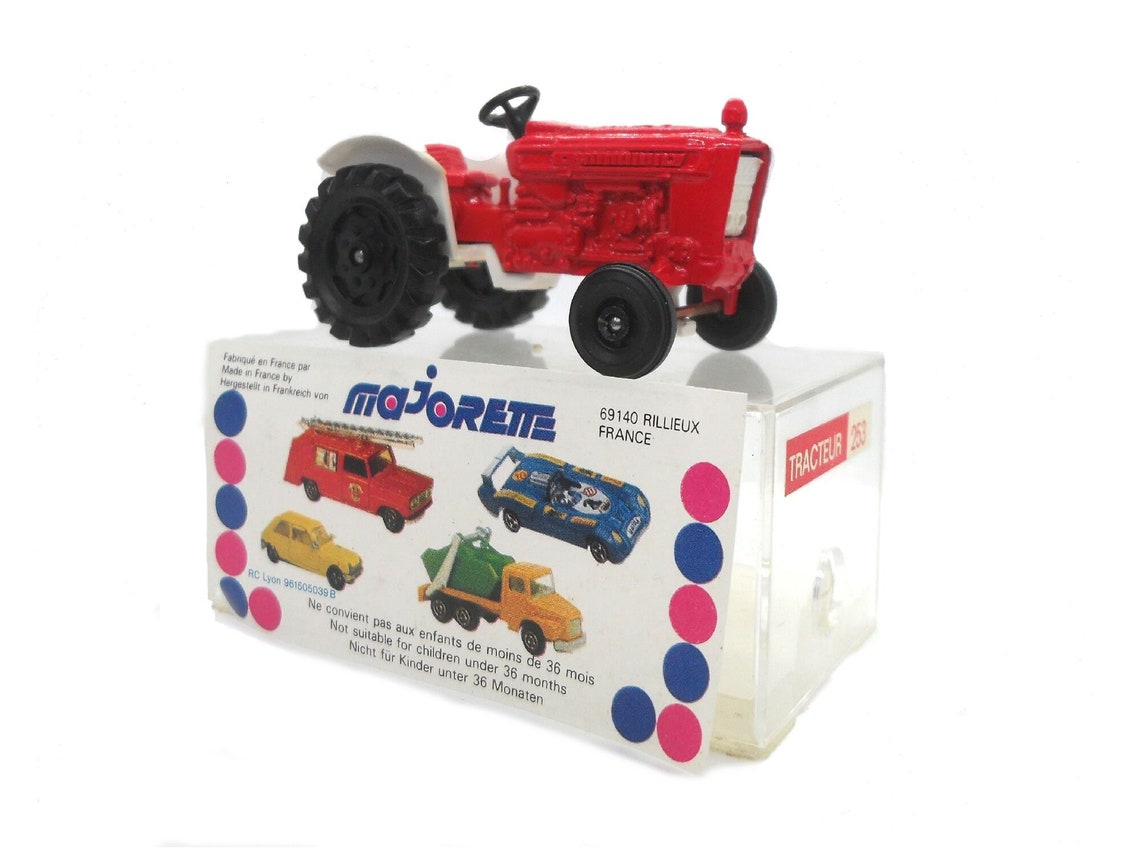 1970s Vintage Majorette 253 "tracteur" Farm Tractor Toy Collectible ...