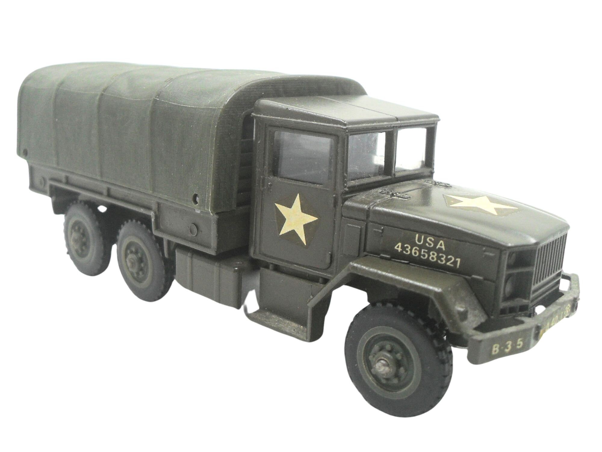 1970s Vintage Solido 245 Military Kaiser M34 6x6 Jeep. Scale 1:50. Toy ...