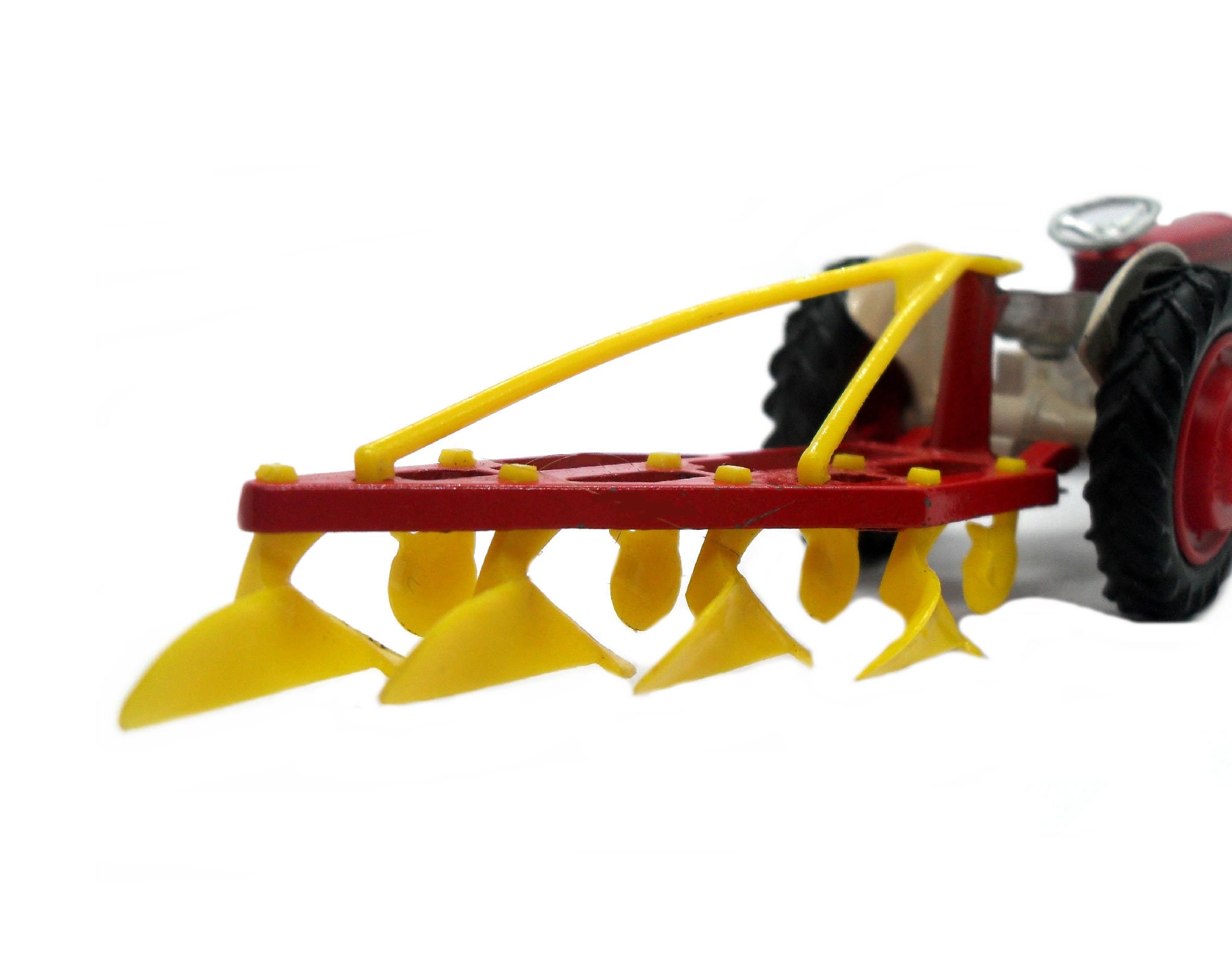 1960s Vintage Corgi 56 Four Furrow Plow. Toy Collectible. Made in ...
