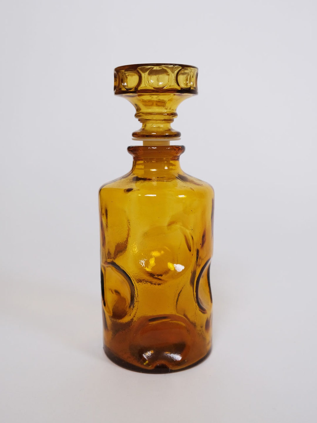 Vintage Brown Glass Bottle - Etsy