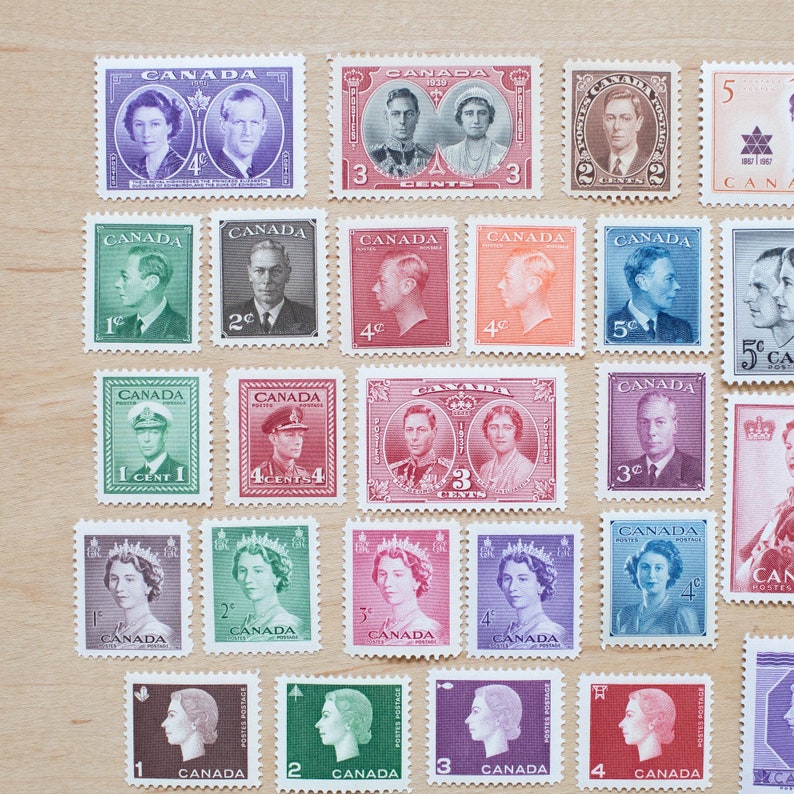 43 British Royal Family Postage Stamps Queen Elizabeth King - Etsy