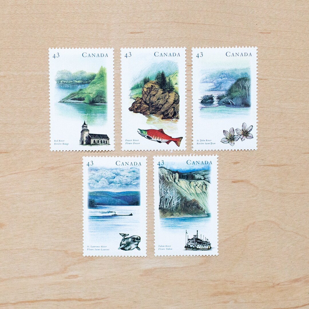 River Postage Stamps Canada Ottawa Wedding Calligraphy - Etsy