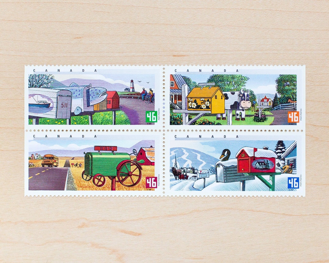 Mailbox Postage Stamps, Canada, Rural Landscape, Wedding Calligraphy ...