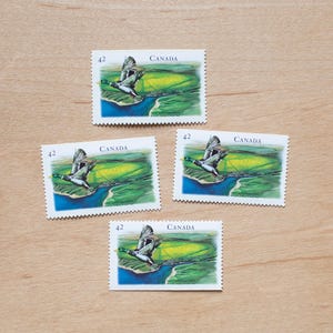 4 River Postage Stamps, Canada, Wedding Calligraphy Envelope, Canadian ...