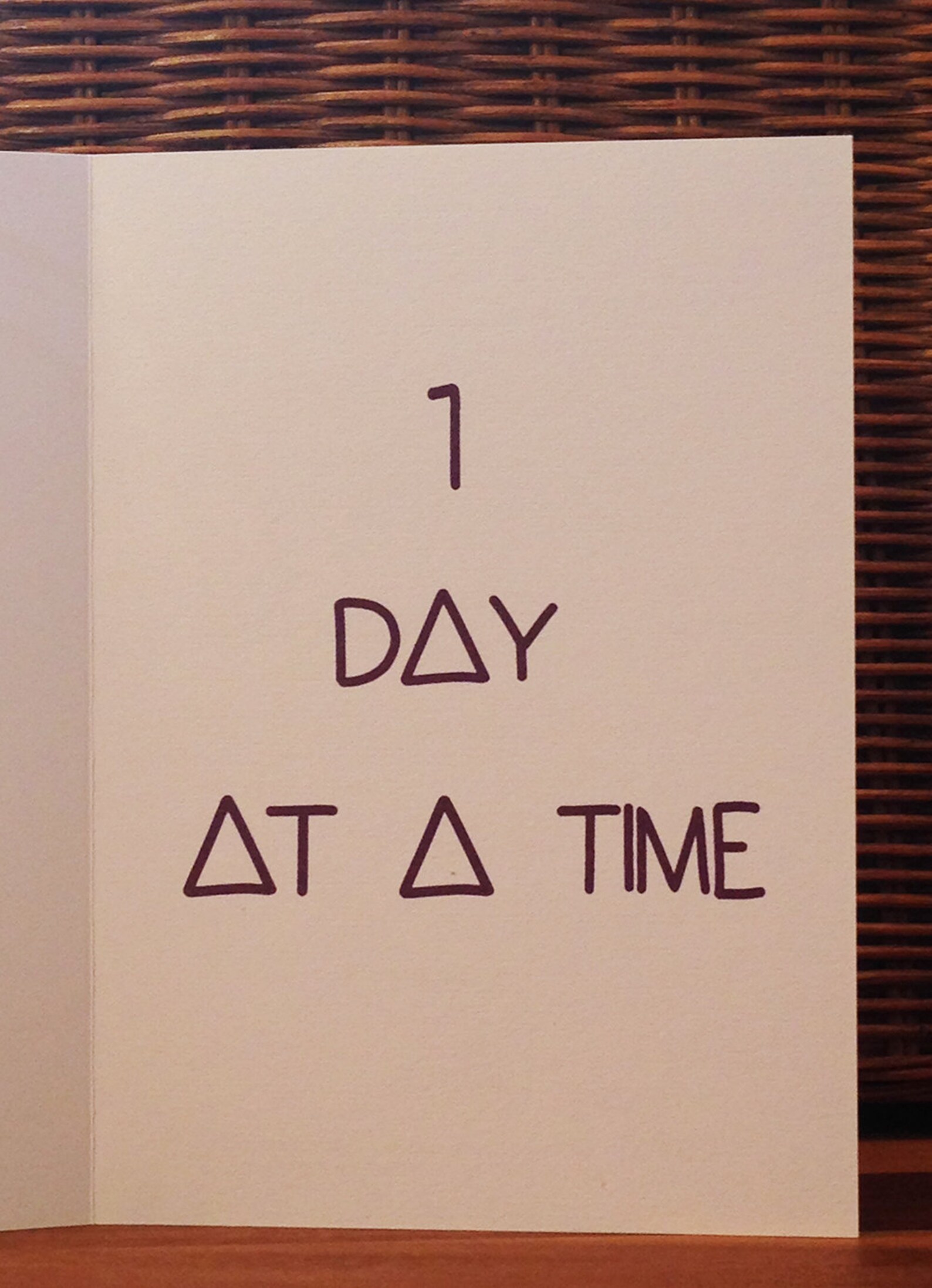 One Second One Minute One Hour One Day at A Time ODAAT - Etsy