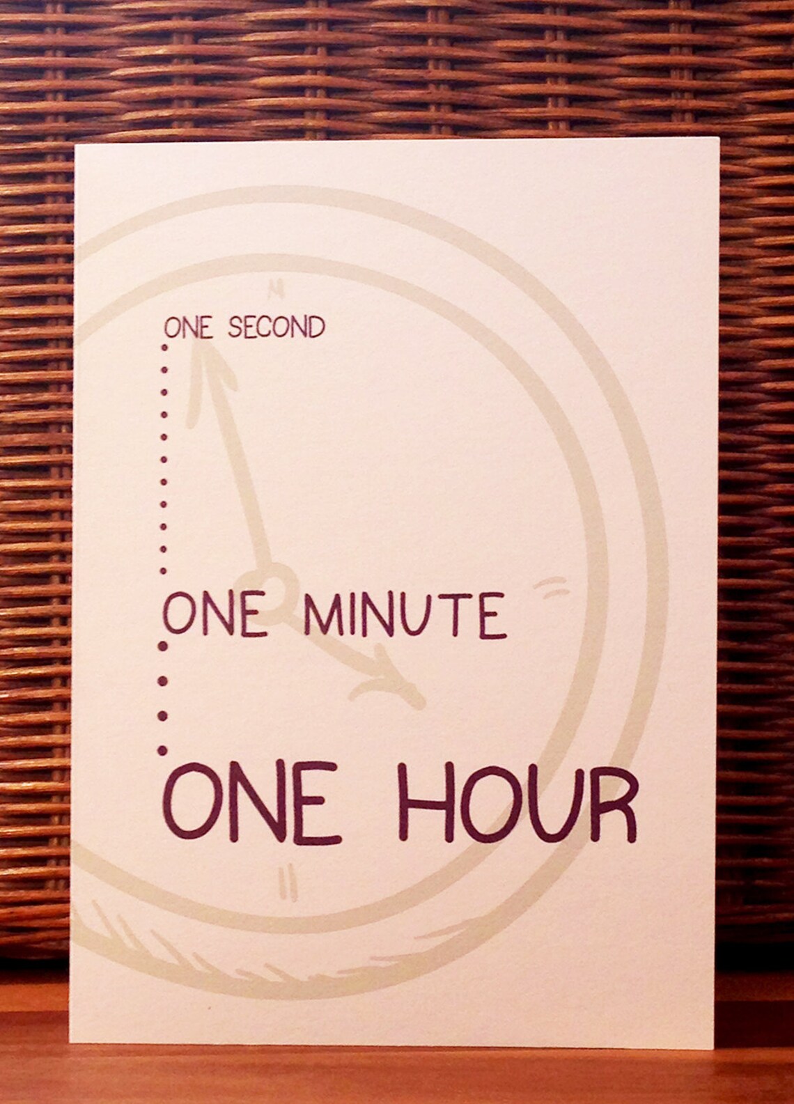 One Second One Minute One Hour One Day at A Time ODAAT - Etsy