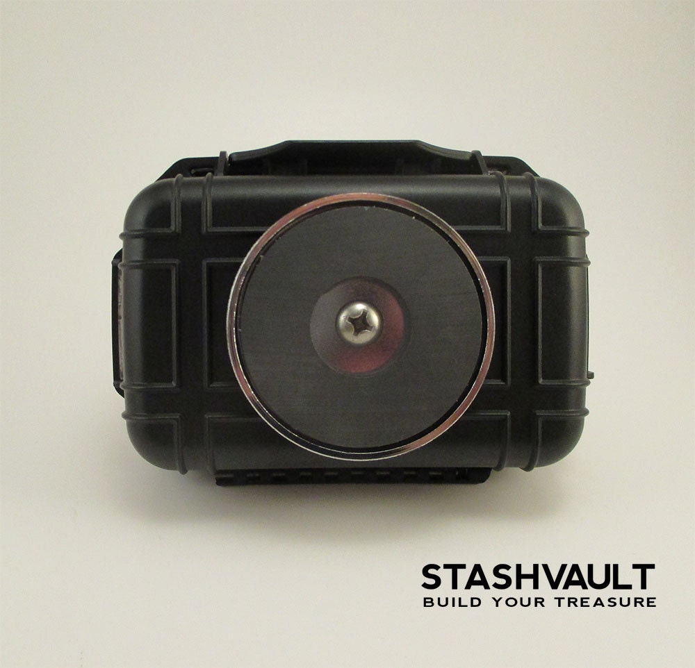 Compact Weatherproof Magnetic Stash Box Safe 82lbs Pull Force - Etsy