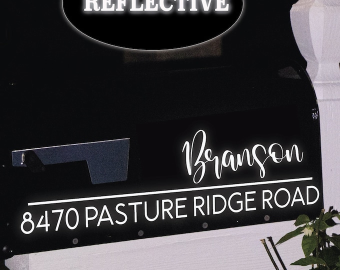 Reflective Mailbox Numbers, Reflective Mailbox Decals, Mailbox Decals ...