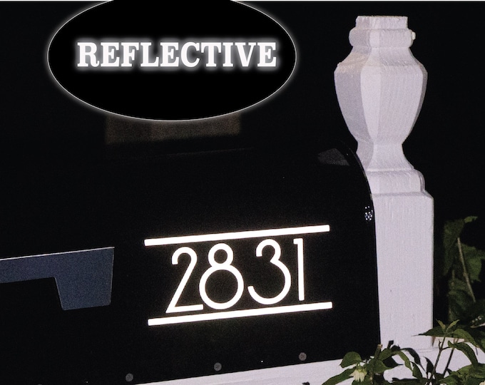 Reflective Mailbox Numbers, Reflective Mailbox Decals, Mailbox Decals ...
