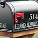 Custom Weatherproof Mailbox Sticker Outdoor Address Decal, Easy to ...