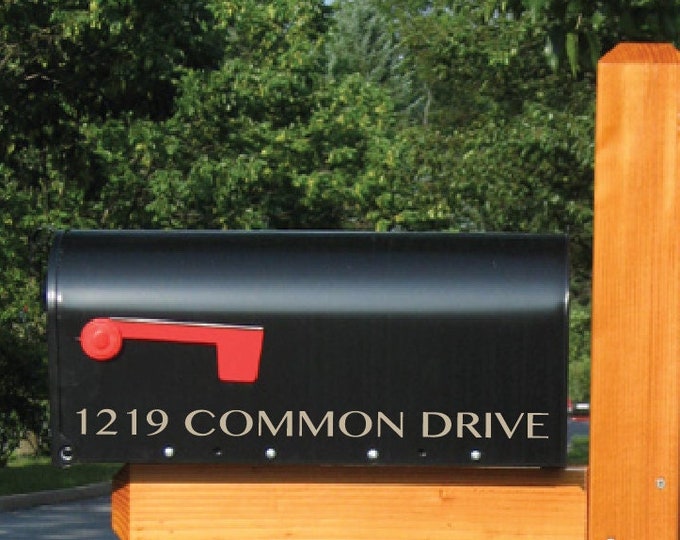Mailbox Decal 4 Custom Personalized Vinyl Mailbox Decal SET OF 2 16 ...