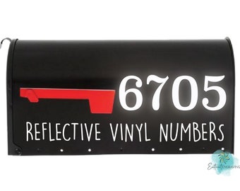 Reflective Mailbox Numbers, Reflective Mailbox Decals, Mailbox Decals ...
