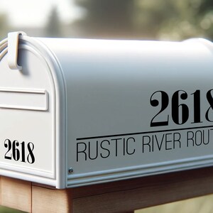 Custom Mailbox Address Decal - Visible House Numbers for Mailboxes - Etsy