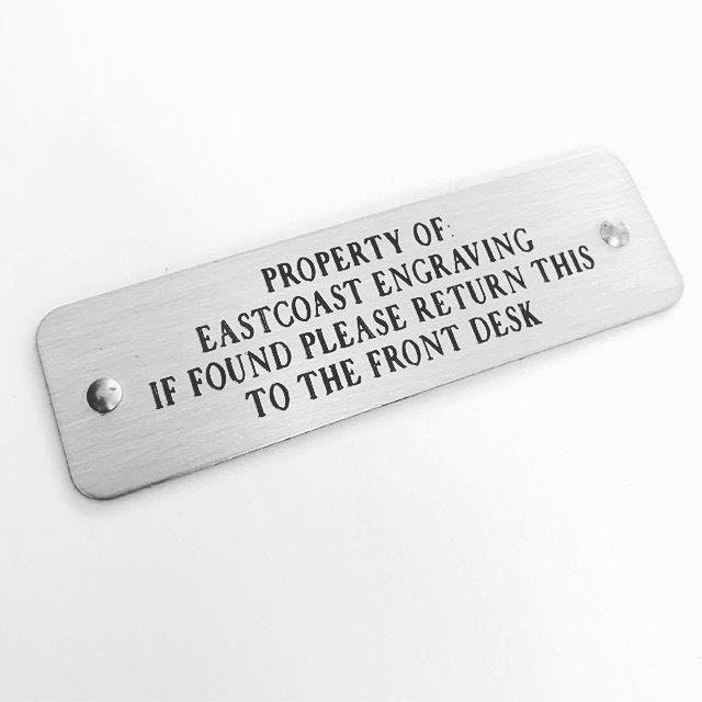 Self Adhesive Engraved Tags Engraved Sticker Metal Sticker - Etsy
