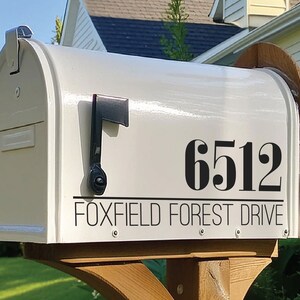 Custom Mailbox Address Decal - Visible House Numbers for Mailboxes - Etsy