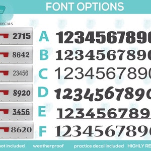 Modern Reflective Mailbox Number Decal Stand Out With Stylish & Highly ...