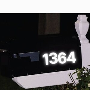 Custom Reflective Mailbox Numbers Decal, Highly Reflective - Etsy