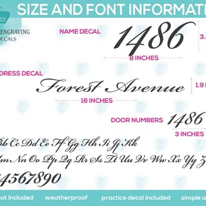 Custom Mailbox Lettering Decal Personalized Address & Number Stickers ...
