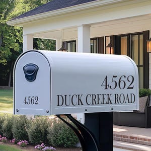 Custom Vinyl Mailbox Address Decal: Weatherproof Curb Appeal - Etsy