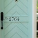 Custom Address Number Door Decal Personalized Vinyl Entryway Sticker 23 ...