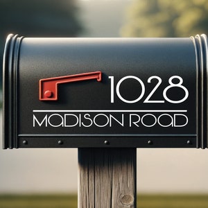Custom Waterproof Mailbox Decal - Personalized Address Sticker ...