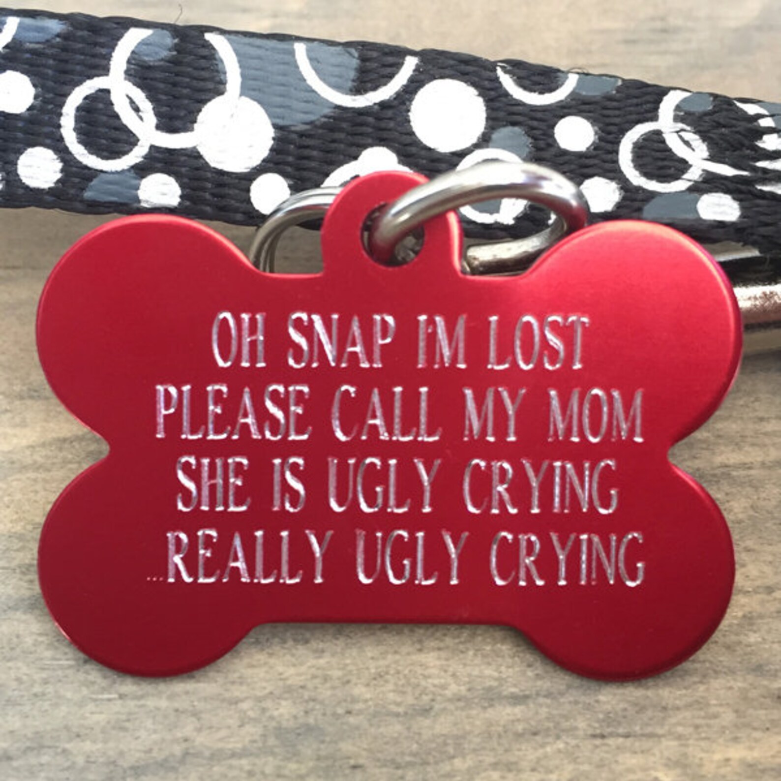 Personalized Pet Tags Really Ugly Crying Oh Snap Dog Id - Etsy