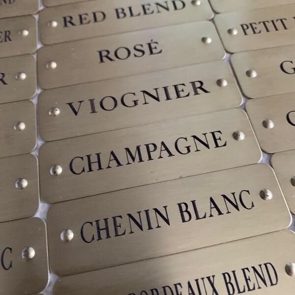 Self Adhesive Engraved Labels - Etsy