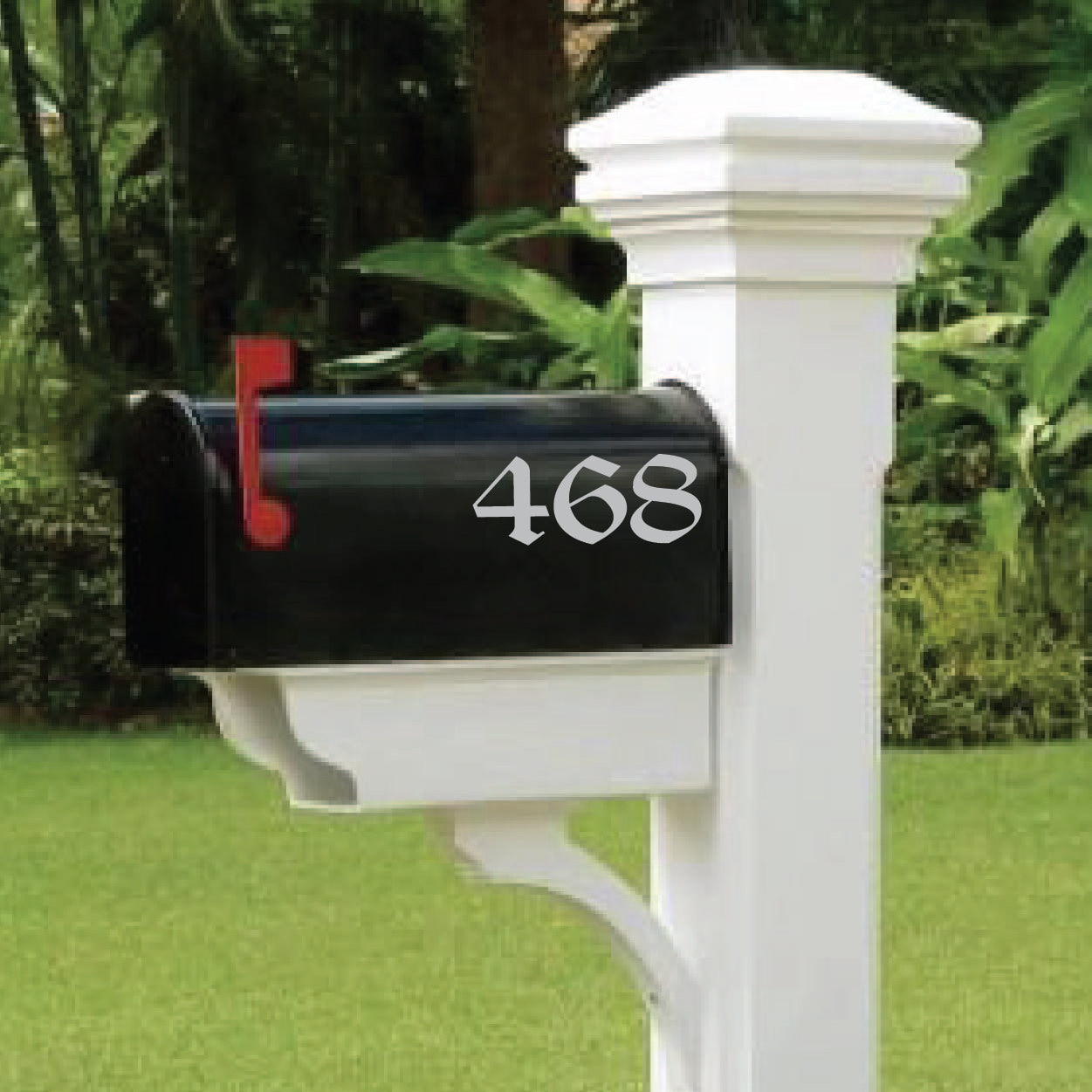 Personalized Mailbox Number Decals 27 Font Choices 23 | Etsy