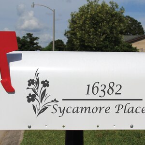 Spring Flowers Floral Mailbox Decal - Premium Outdoor Vinyl Mailbox ...