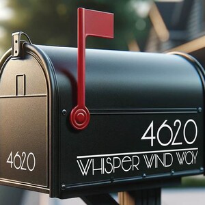 Custom Waterproof Mailbox Decal - Personalized Address Sticker ...