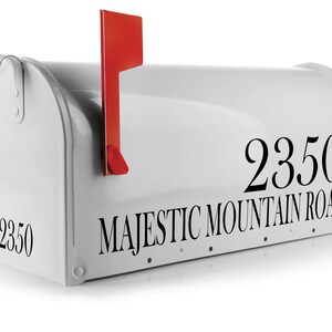 Custom Weatherproof Mailbox Sticker Outdoor Address Decal, Easy to ...