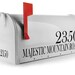 Custom Weatherproof Mailbox Sticker Outdoor Address Decal, Easy to ...