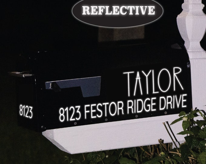 3 Ultra-reflective Home Address Numbers, Door Numbers, Acrylic-backed ...