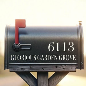 Custom Weatherproof Mailbox Sticker Outdoor Address Decal, Easy to ...