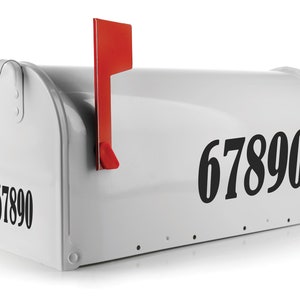 Custom Reflective Mailbox Numbers Decal, Highly Reflective - Etsy