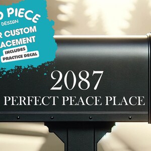 Custom Weatherproof Mailbox Sticker Outdoor Address Decal, Easy to ...