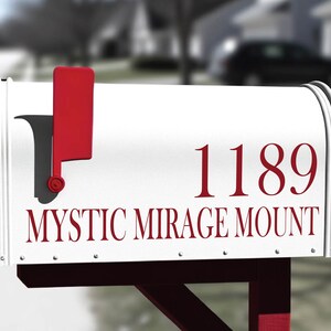 Custom Weatherproof Mailbox Sticker Outdoor Address Decal, Easy to ...