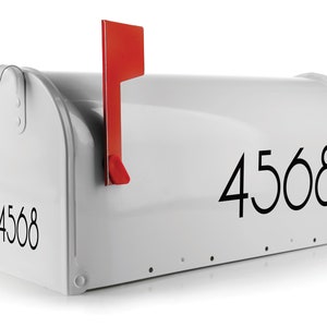 Custom Mailbox Number Decals Personalized Mailbox Number Stickers ...