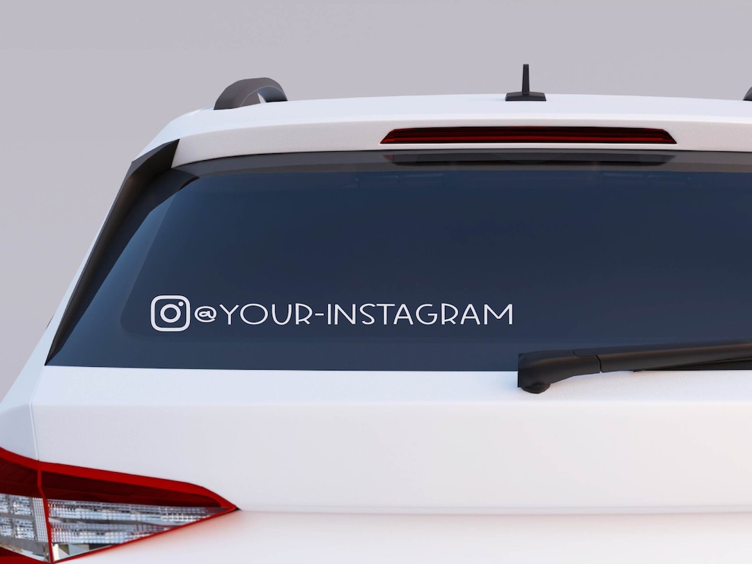 Custom Instagram Decal Personalized Vinyl Social Media Sticker for Car ...