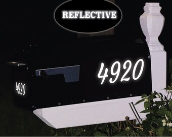 Reflective Mailbox Numbers, Reflective Mailbox Decals, Mailbox Decals ...
