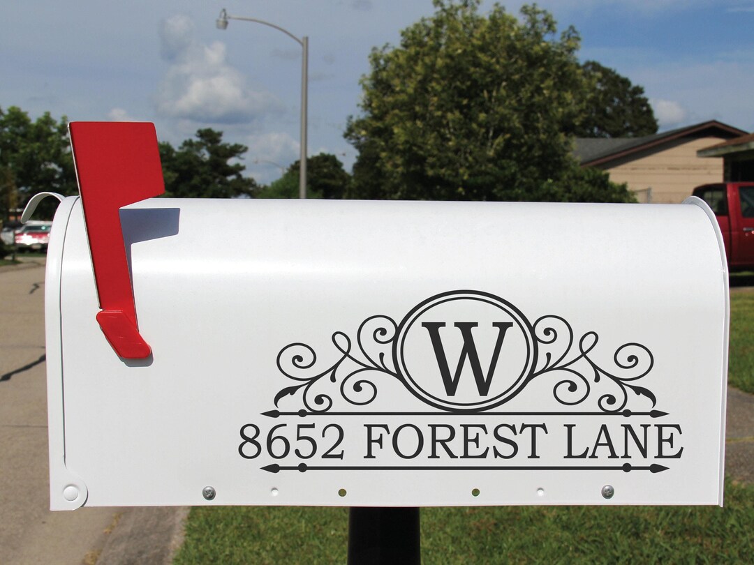 Custom Mailbox Stickers – Personalized Vinyl Address Decals, Waterproof ...